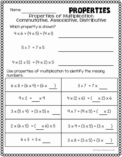 Practice 30 Easily 3rd Grade Distributive Property Worksheets Simple