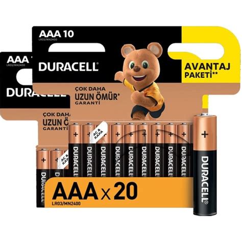 Duracell Alkalin Aaa Ince Kalem Piller Li Paket Fiyat