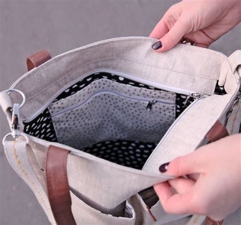 Reißverschluss Tutorial Shopper Oslo Lia Bag Taschen nähen
