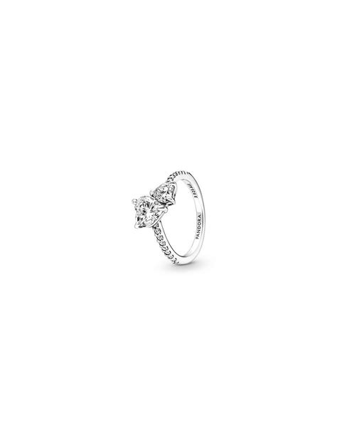 Pandora Anillo Solitario Doble Corazon Brillante últimas ofertas en