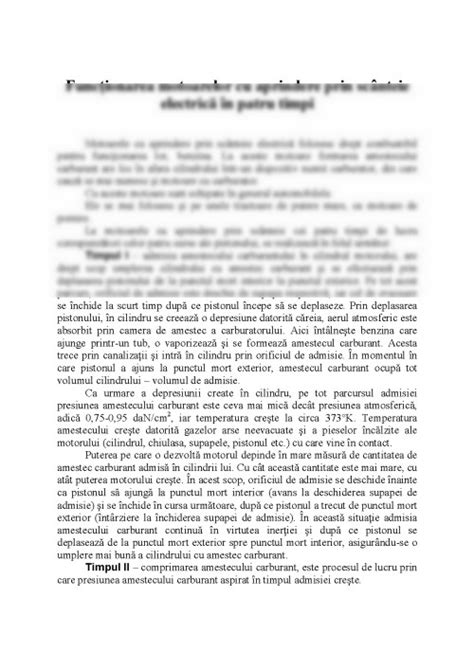Referat Funcționarea Motoarelor Cu Aprindere Prin Scânteie 323538
