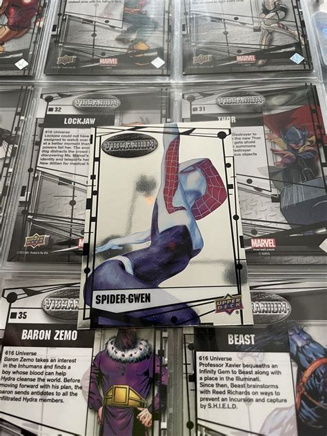 Upper Deck Marvel Vibranium Card Complete Set Ebay