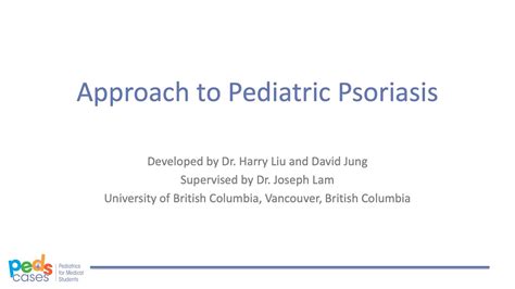 Approach To Pediatric Psoriasis PedsCases YouTube