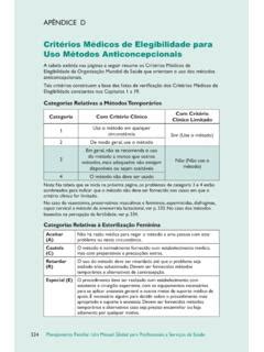 Critérios Médicos de Elegibilidade para Uso Métodos crit 233 rios