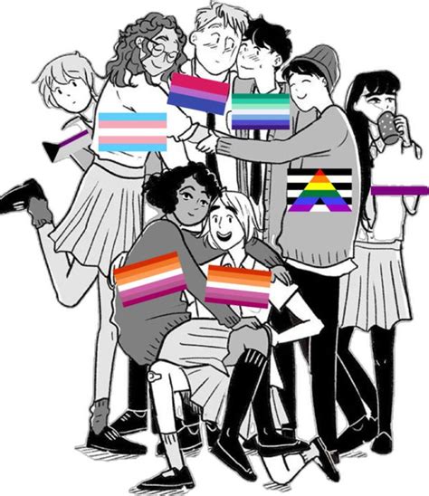 The Characters From Heartstopper With Lgbtq Flags Assigned To Them