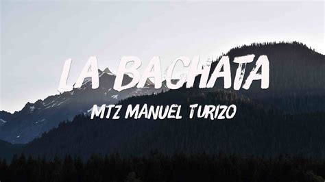La Bachata MTZ Manuel Turizo Lyrics Version YouTube