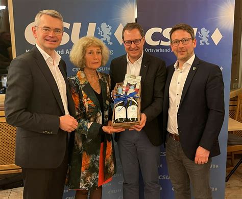 Politische Diskussion in Aichach CSU Generalsekretär Martin Huber