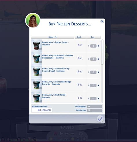 Edible Ben Jerry S Ice Cream Insimnia On Patreon Sims 4 Teen Sims