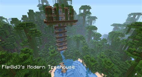 Modern Treehouse Minecraft Project