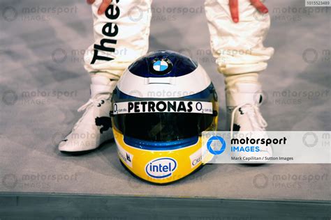 The Helmet Of Nick Heidfeld GER BMW Sauber F1 Team BMW Sauber Launch