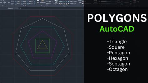 How To Draw A Polygon Basics Autocad Youtube