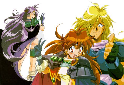 Lina Inverse Naga The Serpent And Gourry Gabriev Slayers Drawn By