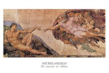 1art1 Michelangelo Buonarroti La Creazione Di Adamo Poster Kunstdruck