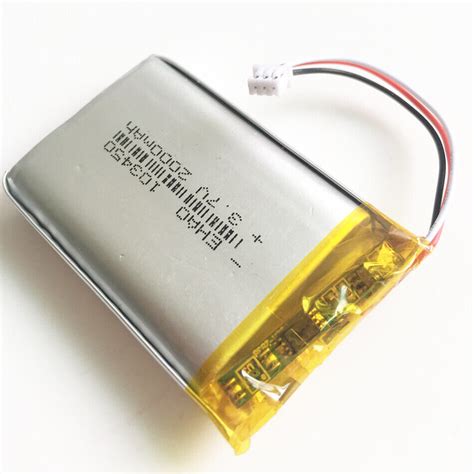 3 7V 2000mAh Lipo Polymer Battery 103450 JST 3pin 1 0 1 25 1 5 2 0 2 5