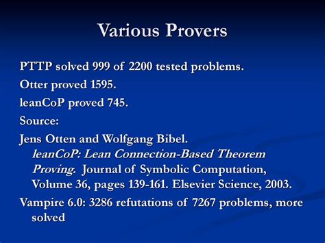 OSHL A Propositional Prover With Semantics For First Order Logic Ppt
