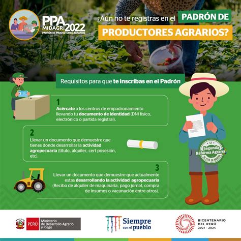 MIDAGRI PERÚ on Twitter MUJERES Y HOMBRES DEL CAMPO estos son los