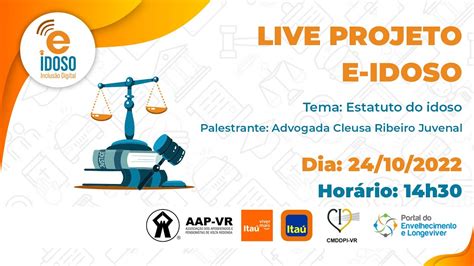 Live Projeto E IDOSO Estatuto Do Idoso YouTube