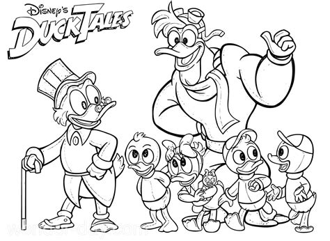 Patitos De Ducktales Para Colorear Imprimir E Dibujar Dibujos Imagesee
