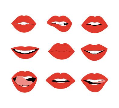 Colored Lips Template Lipstutorial Org