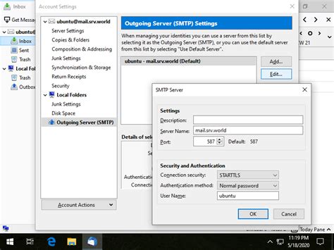 Ubuntu 20 04 LTS SSL TLS Postfix Dovecot Server World