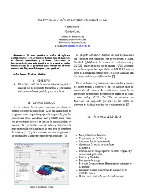 informe guide pdf matlab informática