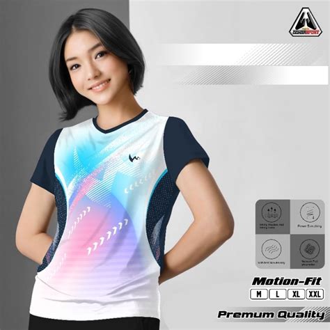 Jual BLW 01 Baju Badminton Cewe Winstorm Dewasa Kaos Bulutangkis Wanita