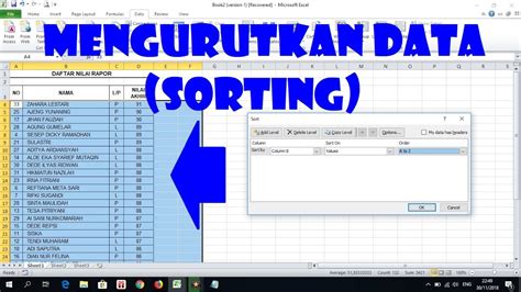 Rumus Mengurutkan Data Di Excel Secara Ascending Dan Descending