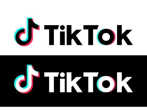 Horizontal Black And White Tiktok Logo Png Vector In Svg Pdf Ai Cdr
