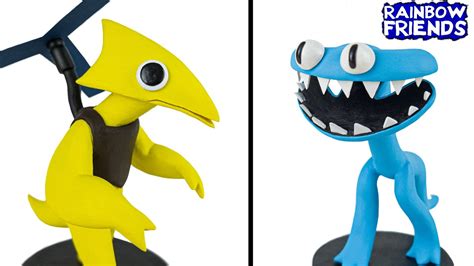 Esculpiendo A Yellow Y Cyan De Plastilina Rainbow Friends Chapter
