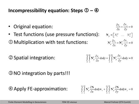finite element modelling in geosciences fem in 2d for viscous materials introduction to finite
