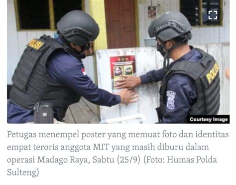 SATGAS MADAGO RAYA TEMBAK MATI TERORIS TERAKHIR MIT Bus Sinabung Jaya