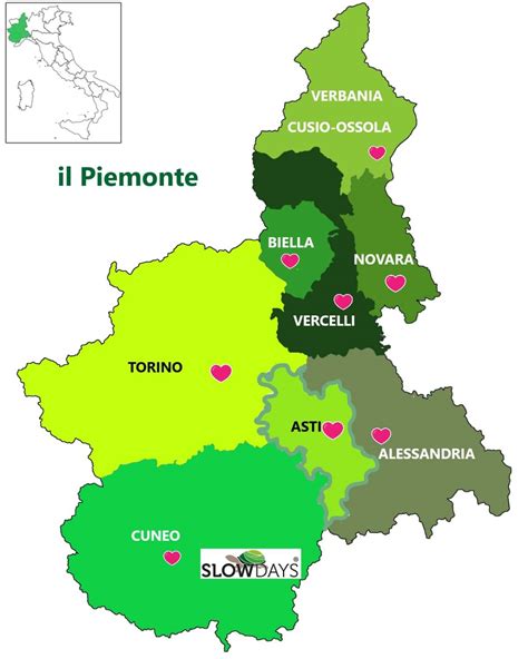 Cartina Geografica Del Piemonte