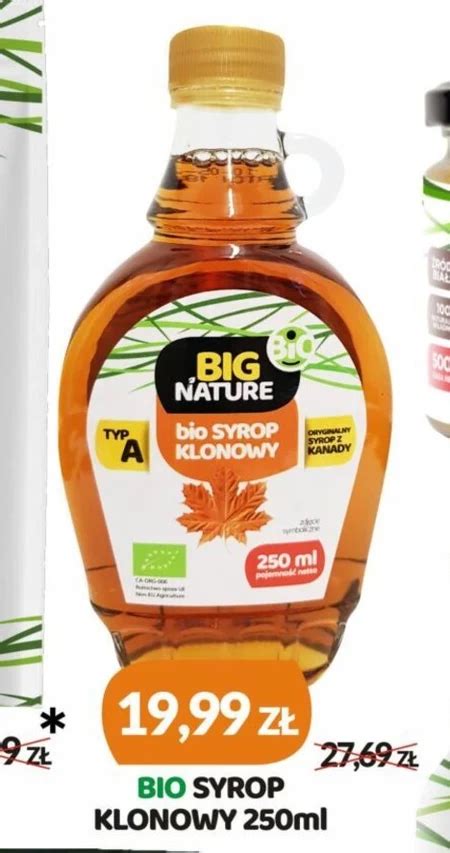 Syrop Klonowy Big Nature 27 TANIEJ Promocja Hala Banacha Ding Pl