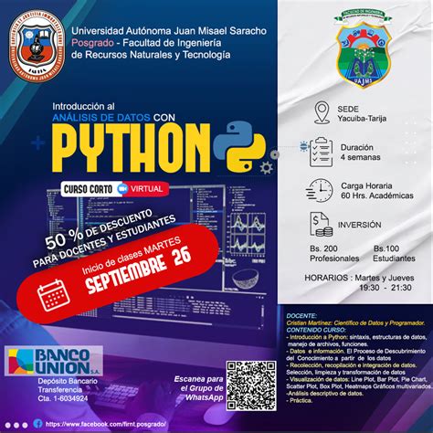 Cc Introducci N Al Analisis De Datos Con Python Firnt Posgrado
