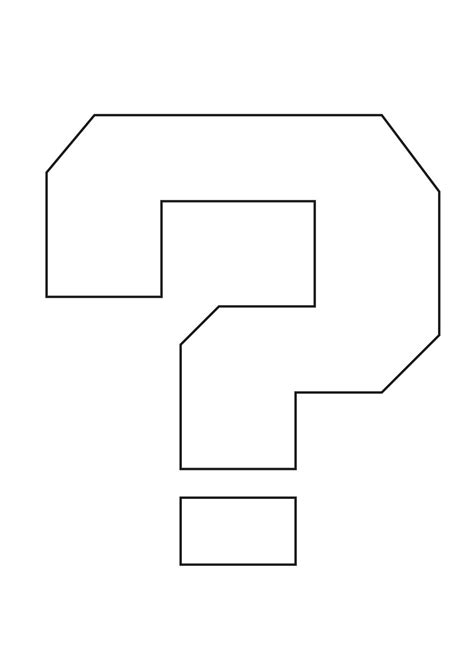 Mario Bros Question Marks Printable