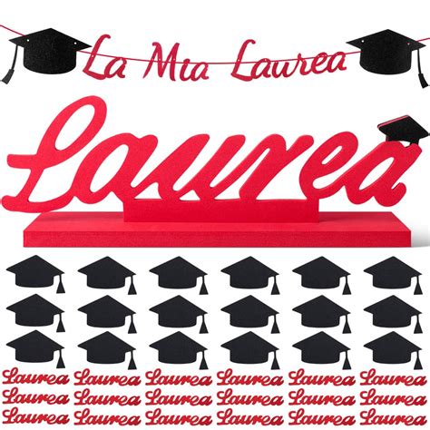 Decorazioni Laurea Tavolo Striscione Festoni Laurea Con Centrotavola