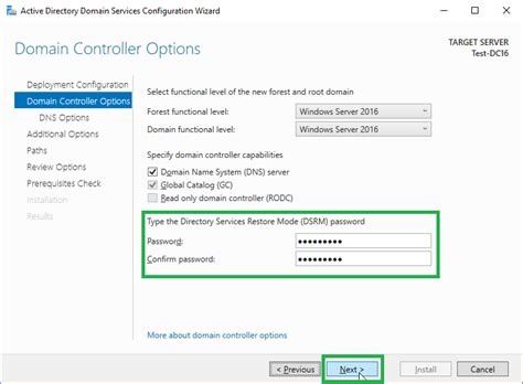 installing and configuring active directory windows server 2016 · readandexecute