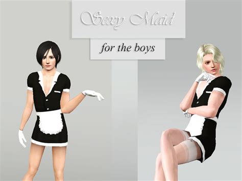 The Sims Resource Sexy Maid Outfit For Males