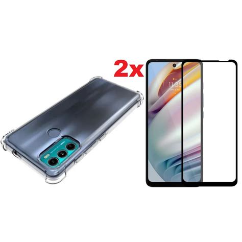 Kit 2x Capas Anti Shock Transparente 2x Peliculas De Vidro 3D