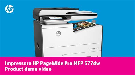 HP PageWide Pro MFP 577dw Product Demo Video YouTube