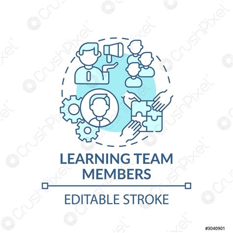 Collaborative Learning Concept Icon Stock Vector Crushpixel