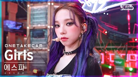단독샷캠4K 에스파 Girls 단독샷 별도녹화aespa ONE TAKE STAGE SBS Inkigayo 2022