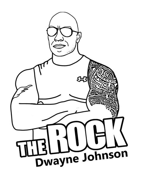 The Rock Drawing With His Arms Crossed