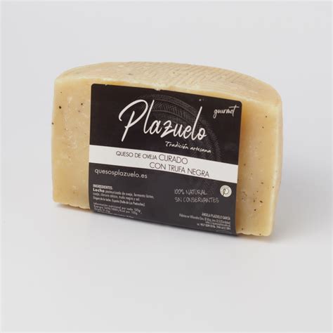 Queso De Oveja Curado Con Trufa Negra Plazuelo Quesos Gourmet Desde
