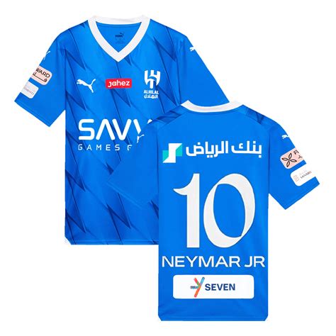 Al Hilal SFC Jersey NEYMAR JR 10 Soccer Jersey Home 2023 24