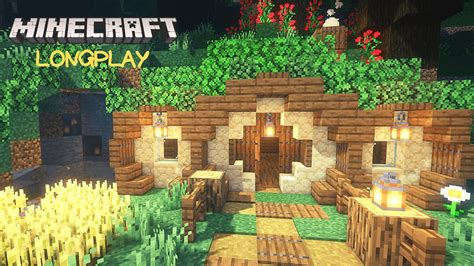 Minecraft Relaxing Longplay Building A Peaceful Hobbit Hole No