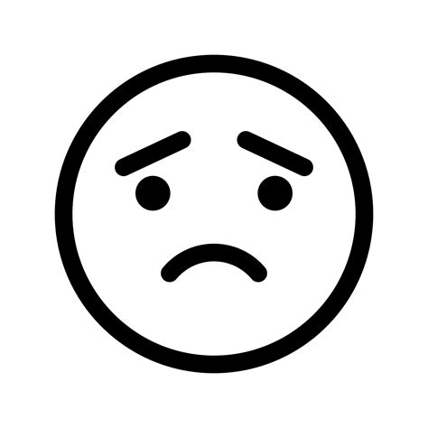 emoji triste vector libre esbozar la expresión de la cara 9469619