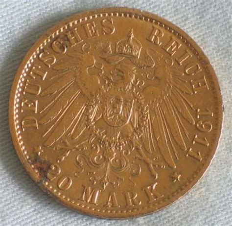 delgrey edle Metalle Münzen 20 Mark Wilhelm II Reichsgold Goldmark