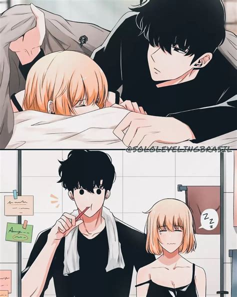 Sung Jin Woo Cha Hae In Personagens De Anime Anime Mang Wallpaper The