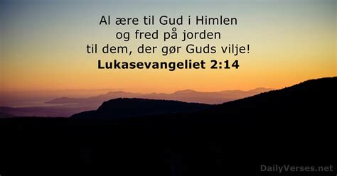 31 Oktober 2022 Dagens Bibelvers Lukasevangeliet 2 14